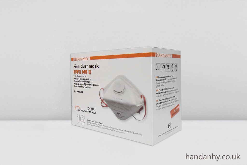 HY8932 FFP3 Respirator NR Valved (Box of 10) | Handanhy